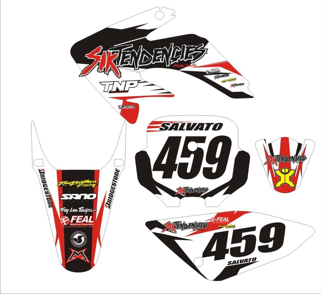 JJW made some Sik Tendencies Racing CRF70 Graphics hit him up ...
